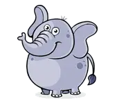 Eddie Elephant’s Coloring In Fun Page