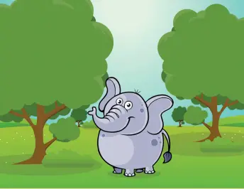 Eddie Elephant’s Coloring In Fun Page