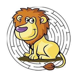 Lenny the Lion’s Food Maze Activity | The Animal Facts